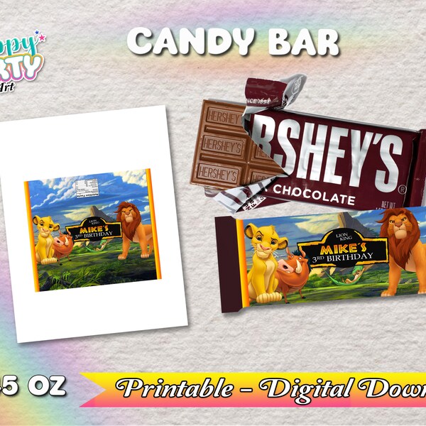 Lion King Candy Bar - Etsy