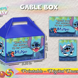 4 Pack Stitch Girl Chip Bag Juice Candy Bar Gable Box Stitch and Angel ...