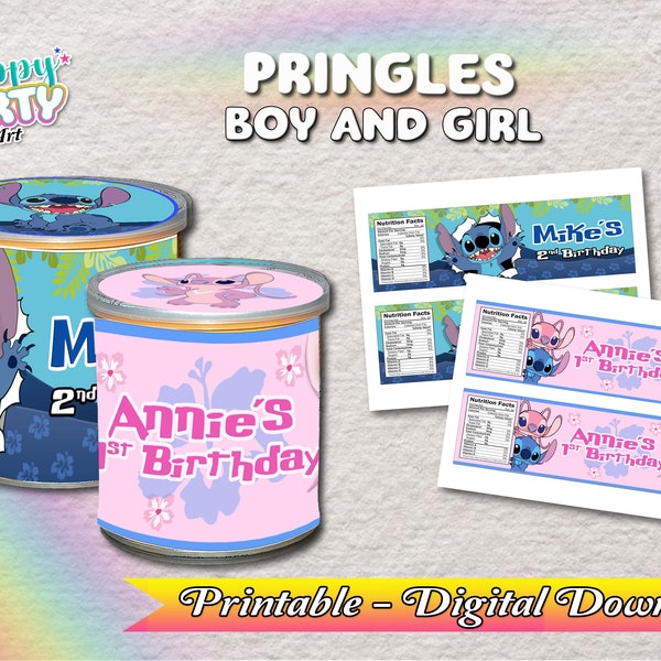 Stitch Pringle Labels - Etsy