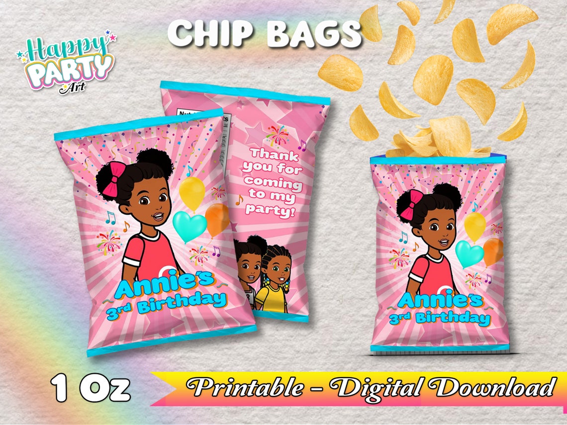 Chip Bag Gracies Corner Party Girl Only DIGITAL DOWNLOAD - Etsy Canada