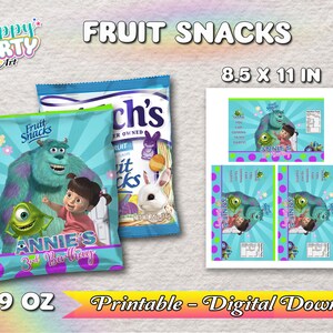 Fruit Snacks - Monster Inc - Only DIGITAL DOWNLOAD - Monster Inc ...