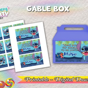 Gable Box - Boy and Girl - Stitch and Angel Party - Only DIGITAL ...