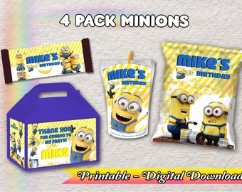 Minions Cake Chip Bag - Etsy