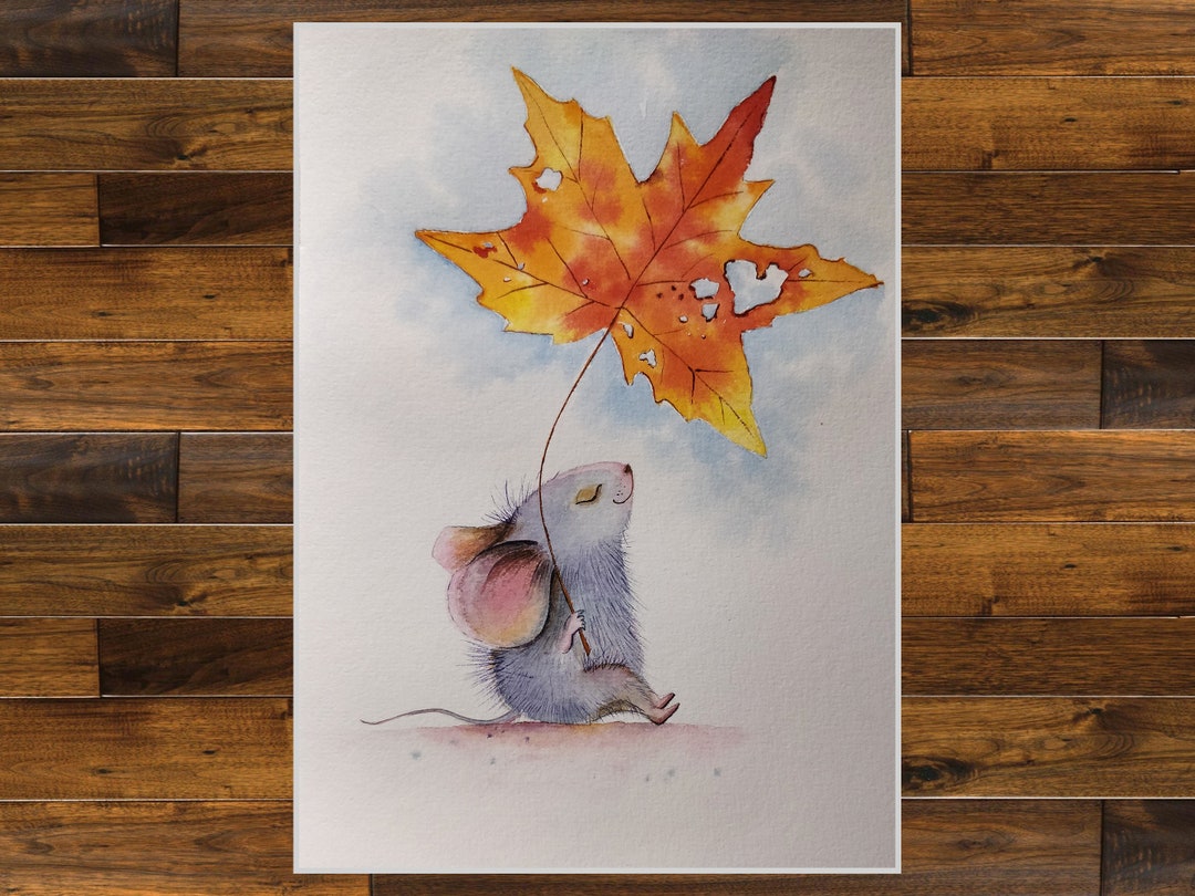 Fine Art Print From Original Mouse Watercolor Painting - Etsy
