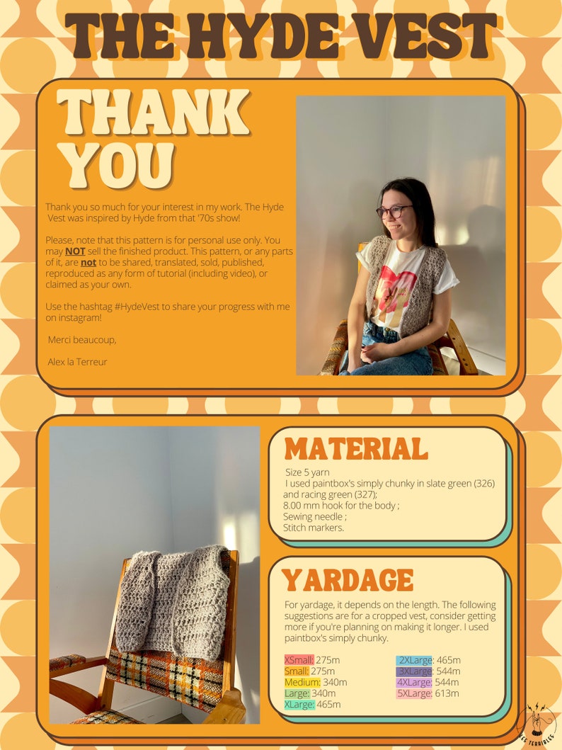 The Hyde Vest Crochet Pattern - Etsy