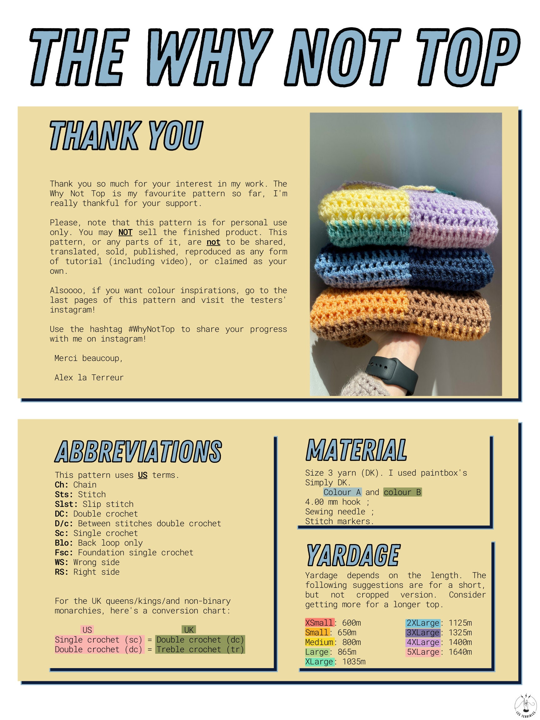 The Why Not Top English Version - Etsy Canada