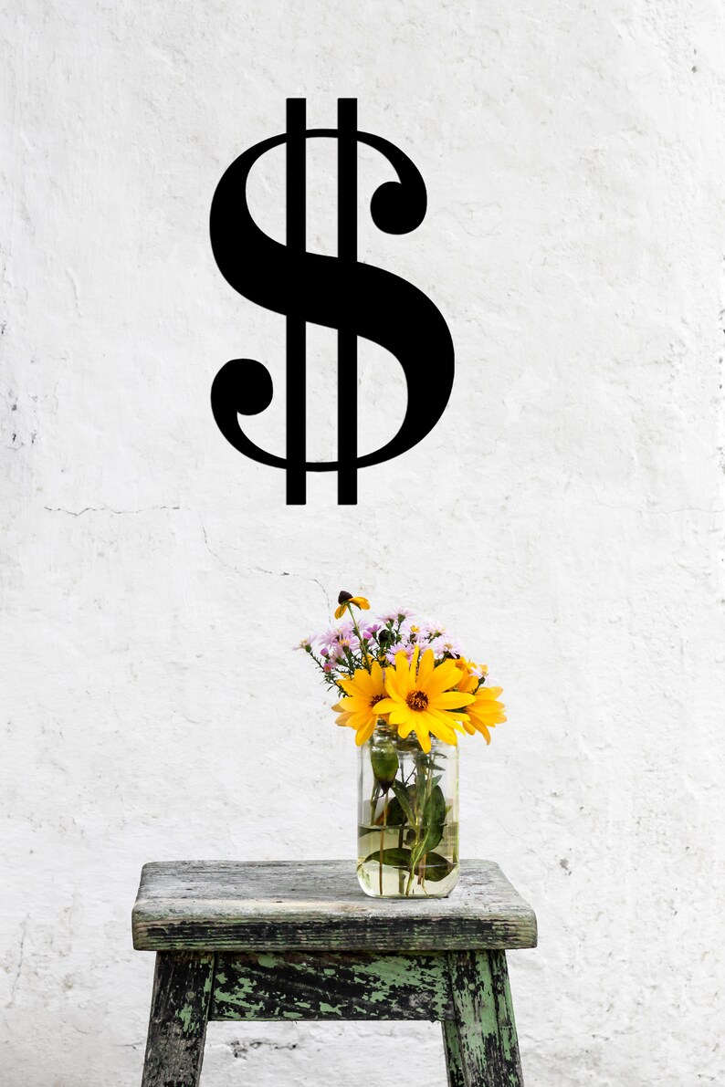 Dollar Decor Metal Dollar Dollar Sign Symbol Money Sign - Etsy