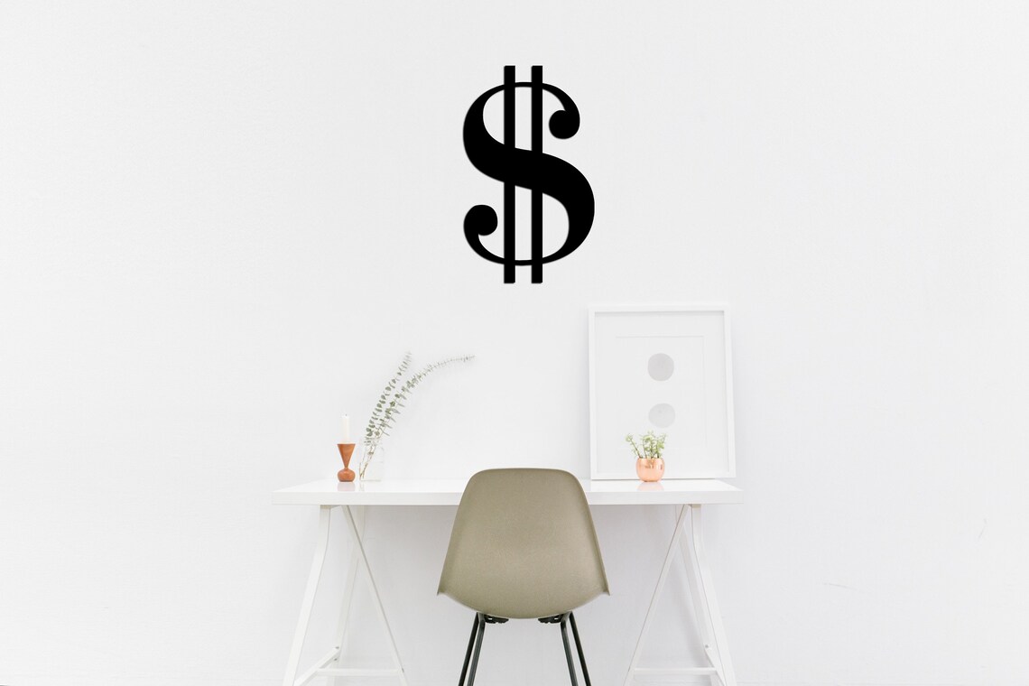 Dollar Decor Metal Dollar Dollar Sign Symbol Money Sign - Etsy