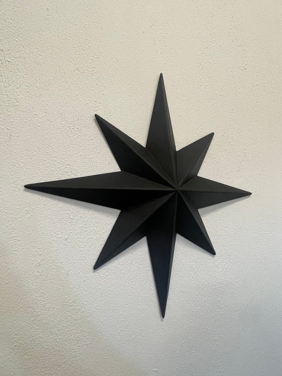 North Star Metal Art Metal North Star Decor for Home - Etsy