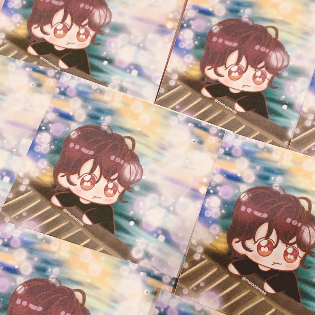 BTS Jungkook in Qatar Chibi Pool Sticker BTS Jungkook - Etsy