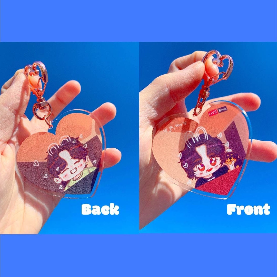 BTS Taekook Taehyung Jungkook Insta Live Keychain BTS Taekook Taehyung ...