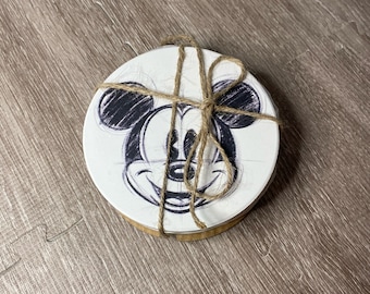 Mickey Mouse Coasters Set | Etsy