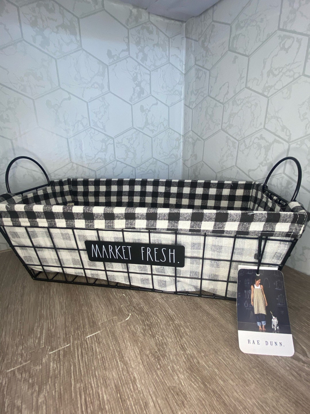 Rae Dunn "market Fresh" Basket - Rustic Farmhouse Storage, Brand New - Etsy