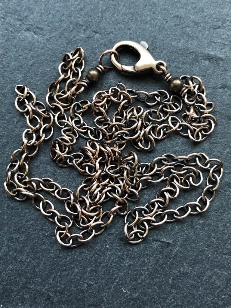 Solid Bronze Necklace Chain - Etsy