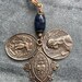 Catholic Medals Bag Charm Solid Bronze Saints Michael and Joan Sacred ...