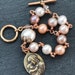Pearl Bronze Rosary Bracelet - Madonna and Child - Etsy