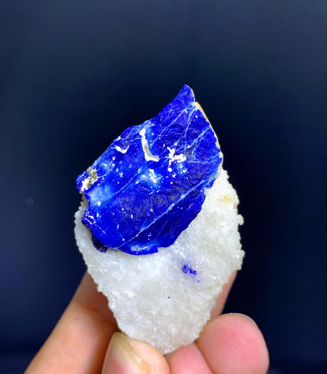 Natural Blue Lazurite With Golden Pyrite on Matrix From Badakhshan ...