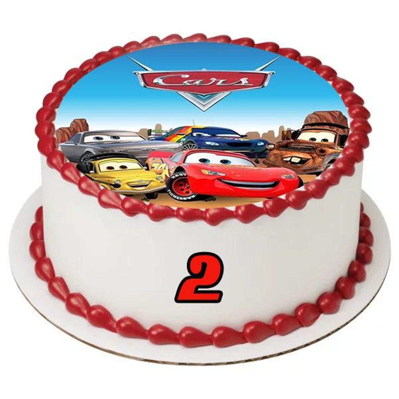 Cars Edible Sugar Sheets/icing Sheets, Cake, Cookies, Cupcake Toppers ...