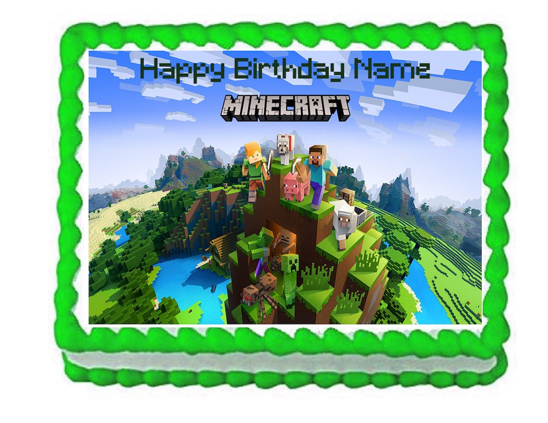 Pixel Game Edible Sugar Sheets/icing Sheets,cake, Cookies, Cupcake Toppers, Images for Cakes ...