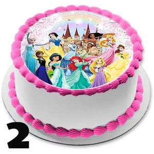 Princesses Edible Sugar Sheets/icing Sheets,cake, Cookies, Cupcake ...