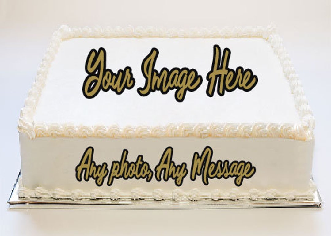 Custom Edible Sugar Sheets/icing Sheets,cake, Cookies, Cupcake Toppers ...