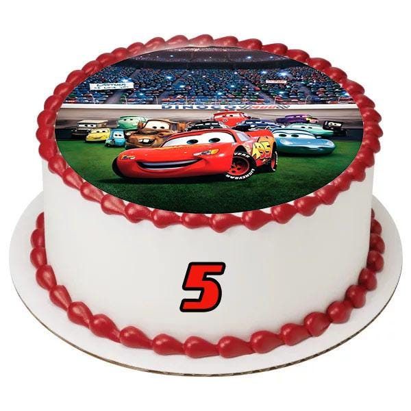 Cars Edible Sugar Sheets/icing Sheets, Cake, Cookies, Cupcake Toppers ...