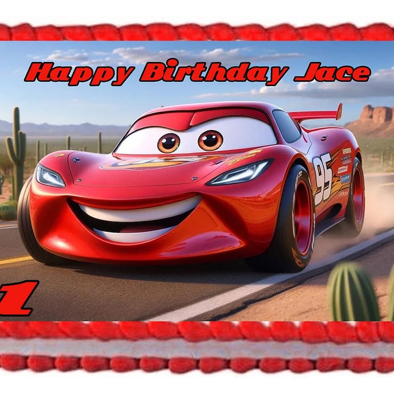 Cars Edible Sugar - Etsy