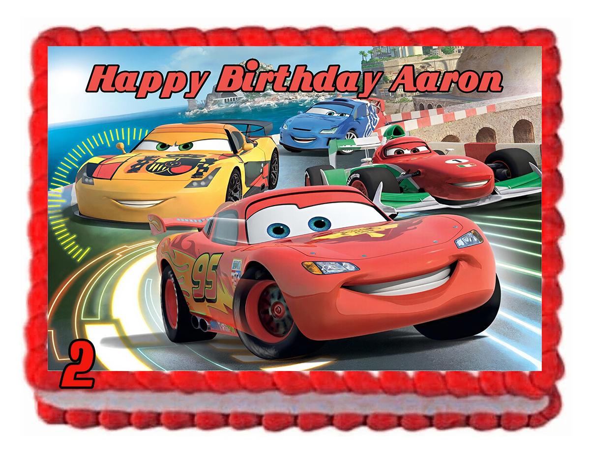 Cars Edible Sugar Sheets/icing Sheets, Cake, Cookies, Cupcake Toppers ...