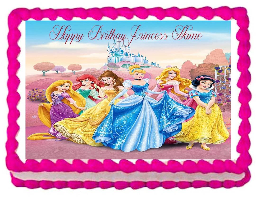 Princesses Edible Sugar Sheets/icing Sheets,cake, Cookies, Cupcake ...