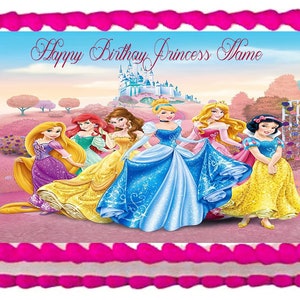 Princesses Edible Sugar Sheets/icing Sheets,cake, Cookies, Cupcake ...