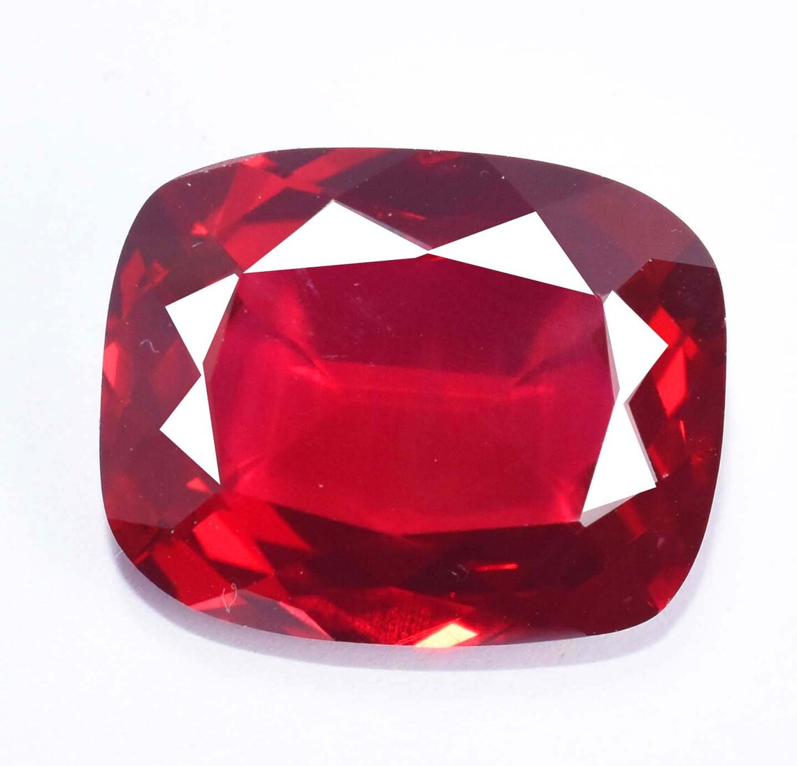 Emerald Cut Natural Ruby From Mogok 39.10 Ct Certified Red | Etsy