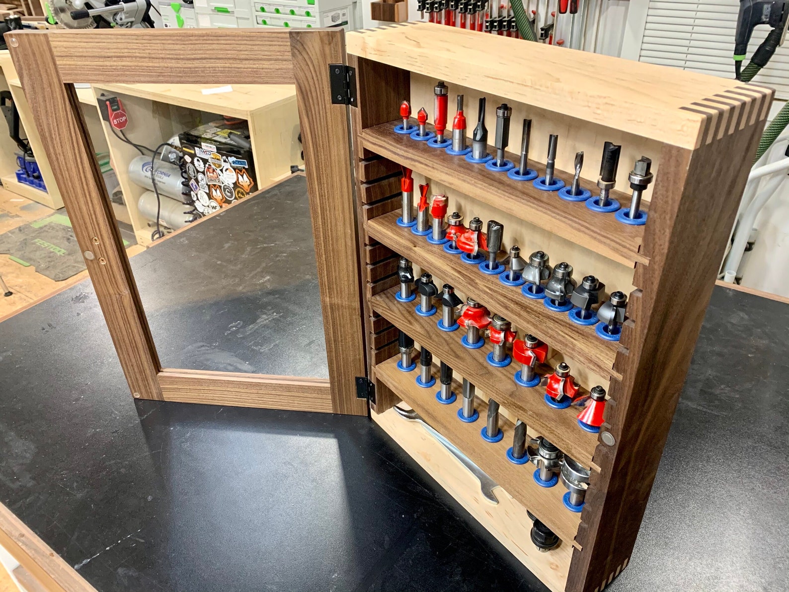 Router Bit Storage Cabinet - PDF Woodworking Plans - Digital ...