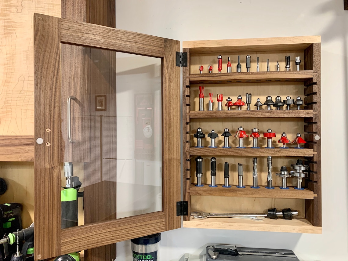 Router Bit Storage Cabinet - PDF Woodworking Plans - Digital ...
