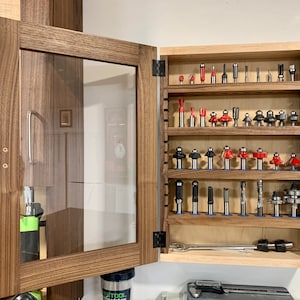 Router Bit Storage Cabinet - PDF Woodworking Plans - Digital ...