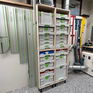 Festool Systainer Storage Cabinet Plans - PDF Plans and Cut Lists - Etsy