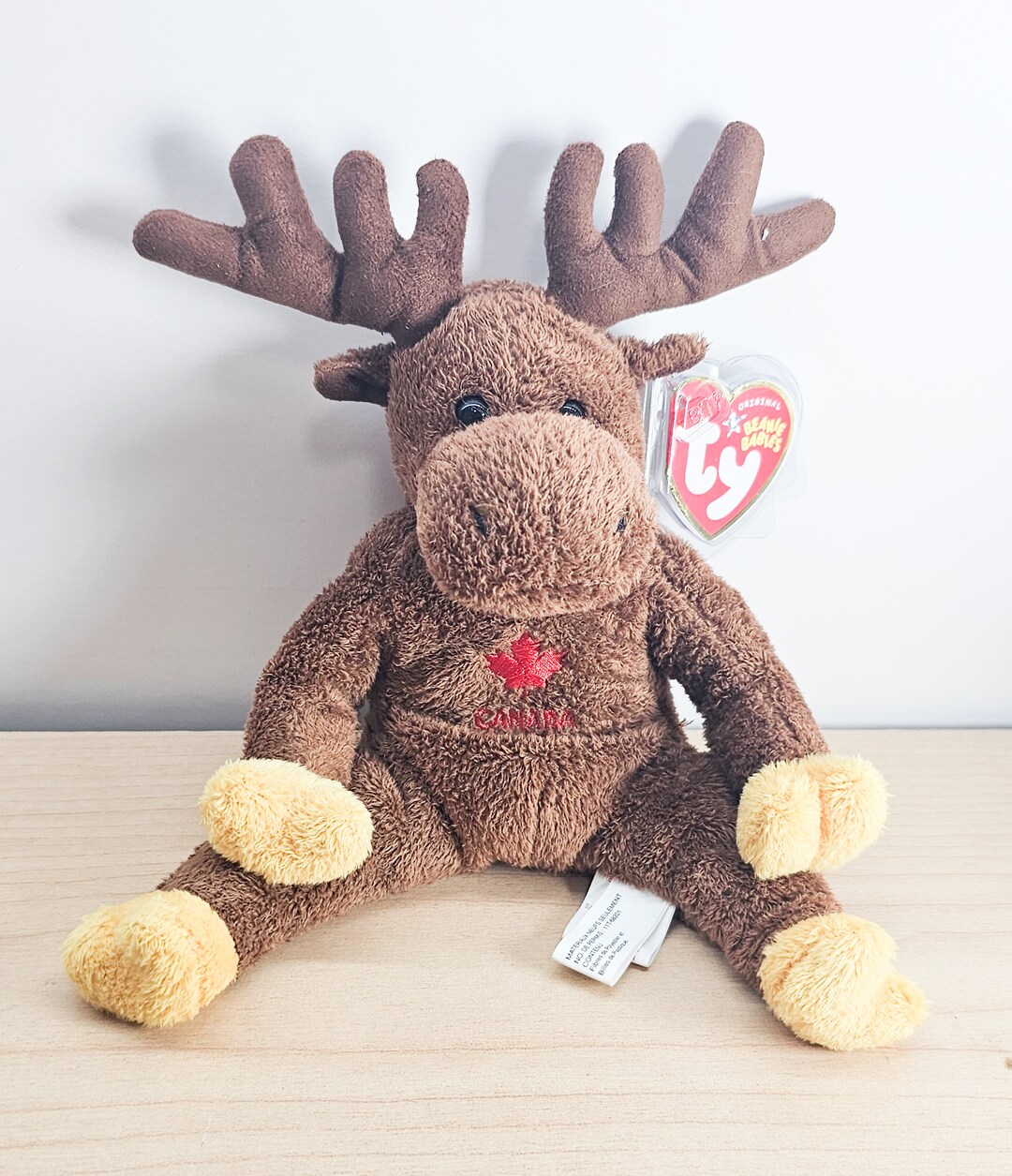 Vintage TY Beanie Baby Villager Moose - Canada Day Plush - Etsy