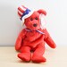 TY Beanie Baby Sam Red USA Bear - Vintage Collectible - Etsy