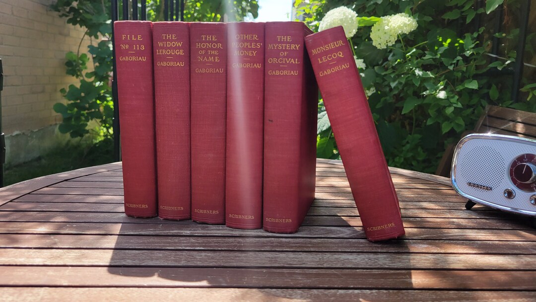 Emile Gaboriau - Book Lot of 6 - English - Vintage 1900's - Scribners ...