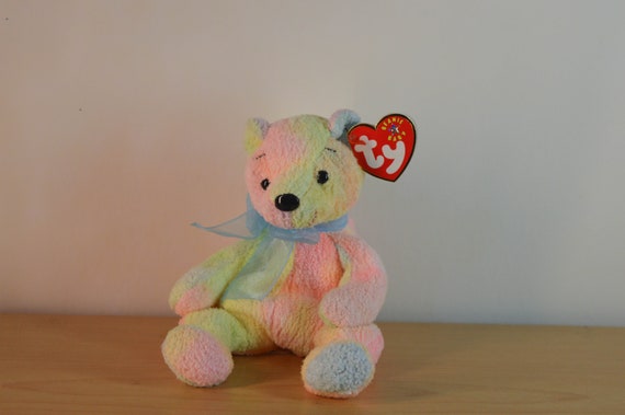 TY Beanie Baby Mellow the Bear Vintage Great Condition Regular Size Teenie Size Etsy UK