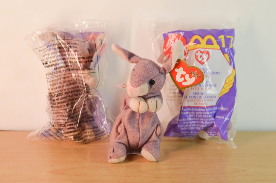 TY Teenie Beanie Baby / Springy the Lavender Bunny / Vintage / Great ...