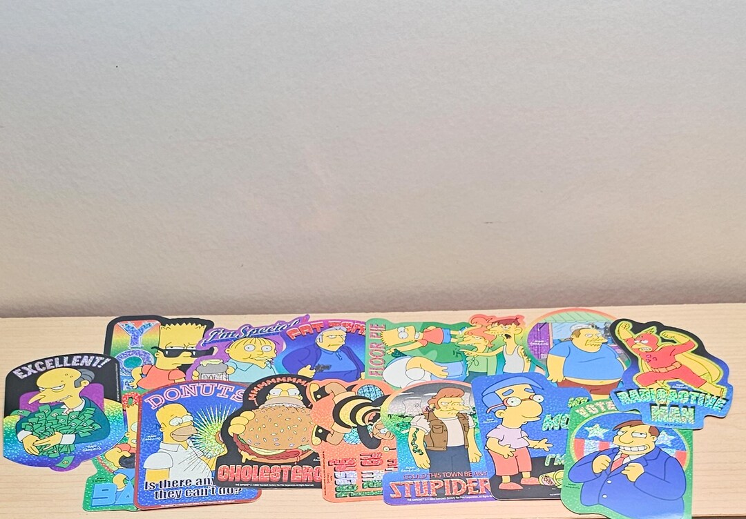Vintage Simpsons Stickers - Lot of 15 - Rare - Etsy