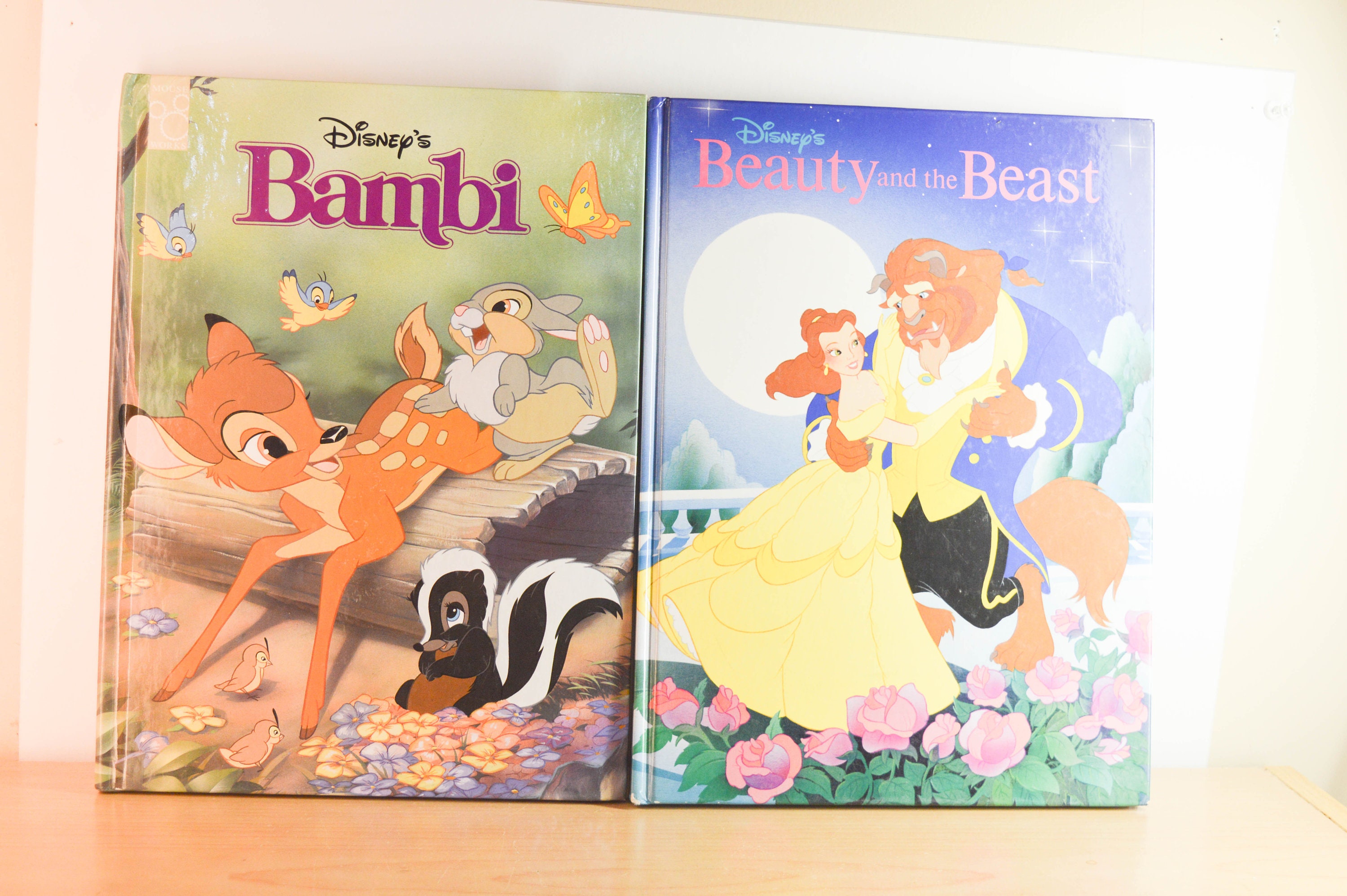 Disney - Large Hardcover Picture Books - Vintage 1990s - Mouse Works ...