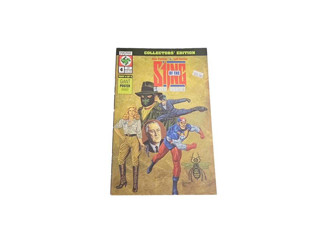 Sting of the Green Hornet Comic #4 | Now Comics | Vintage 1992 - Etsy