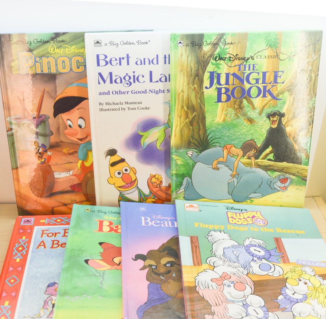 Disney Big Golden Books - Lot of 7 Vintage Hardcover Picture Books ...