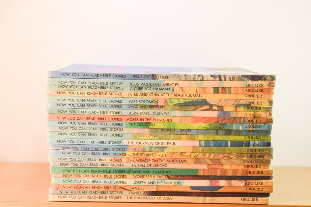 Vintage Grolier Bible Story Picture Book - 1980s Children's Collection ...