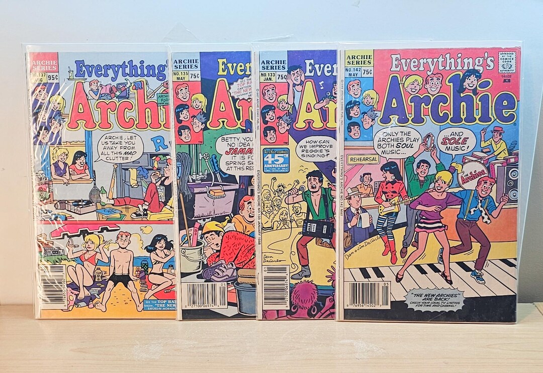 Everything Archie Comics - Archie Series - Lot of 4 Vintage 1980's - Etsy