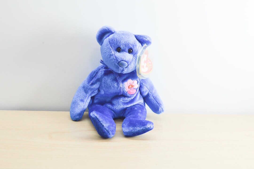 TY Beanie Baby / Vanda the Royal Blue Bear / Vintage / Great Condition ...