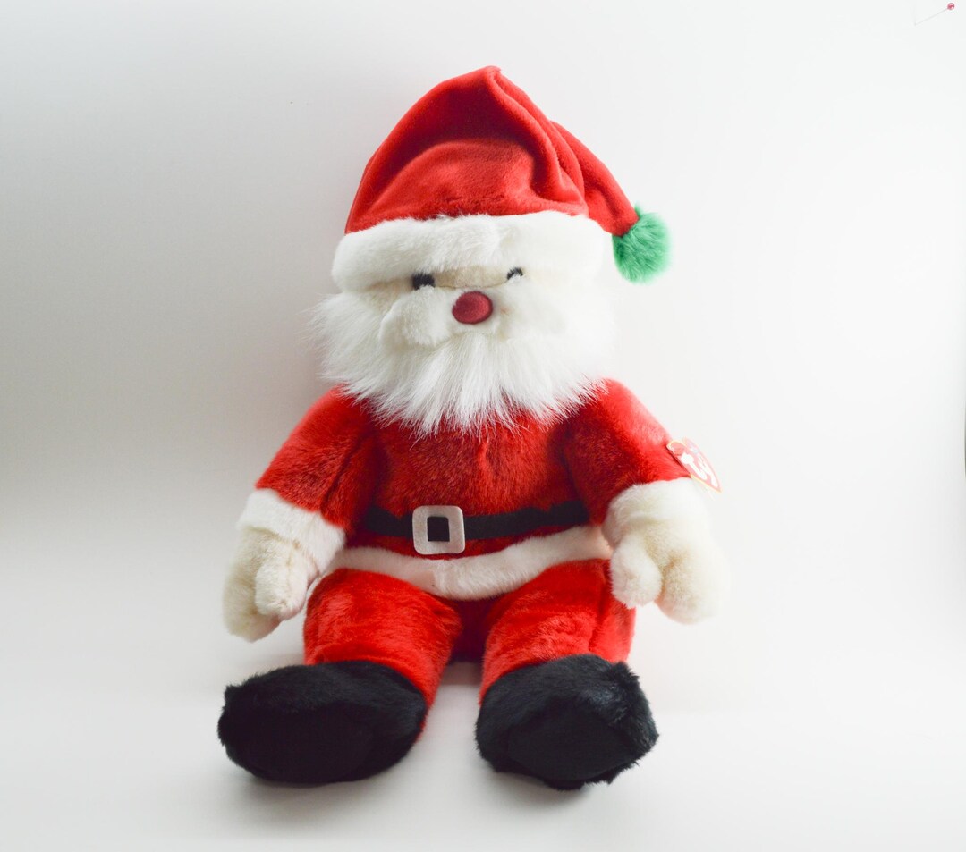 TY Beanie Buddy Santa Claus Plush - Large Vintage Toy - Etsy