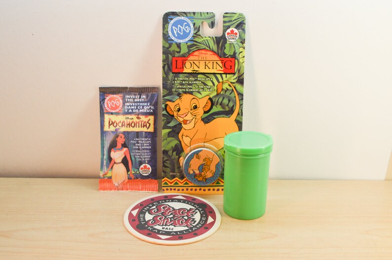 Vintage Pogs Milkcaps With Carrying Case Slammer Pad - Etsy