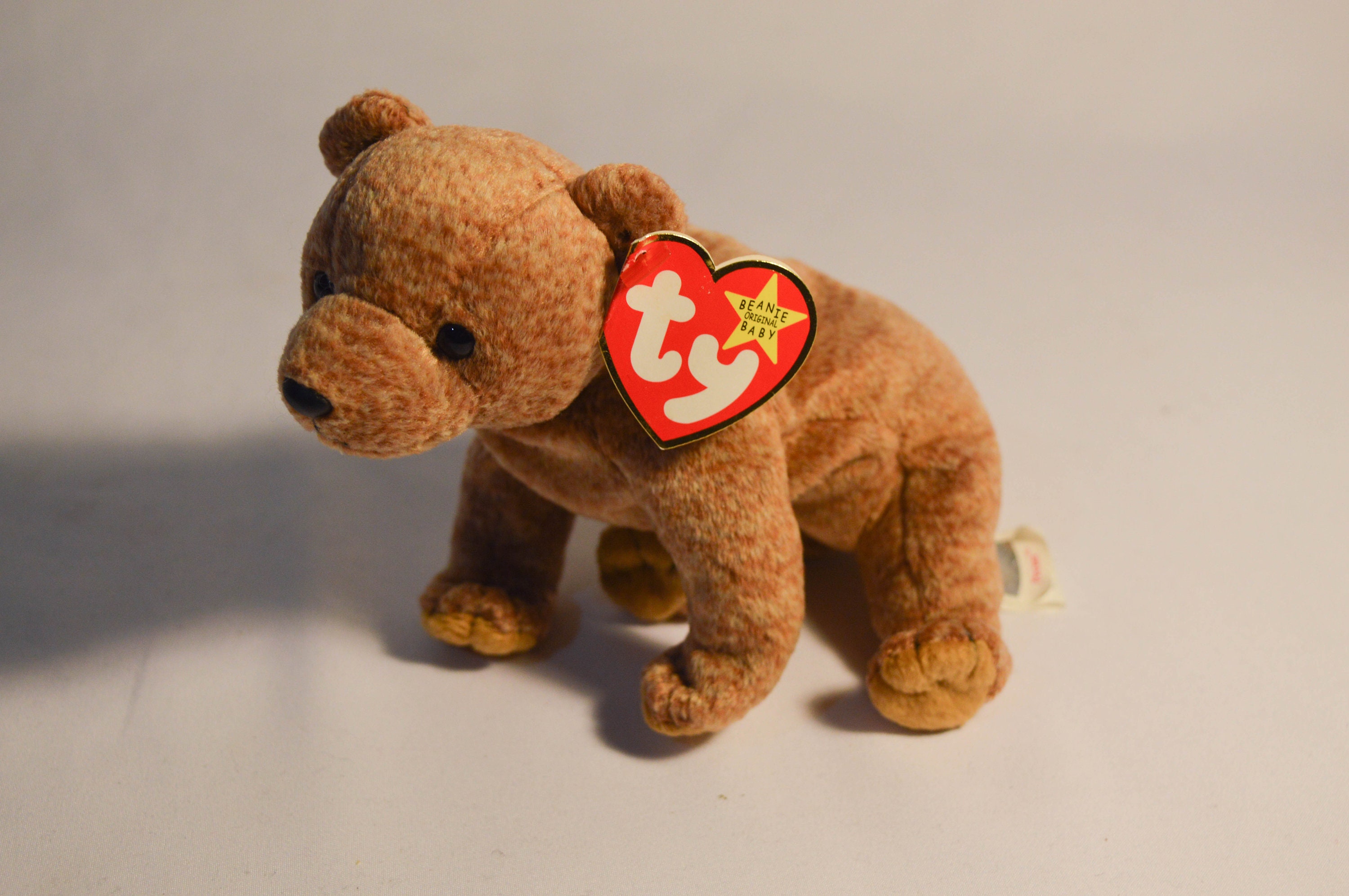 Pecan the bear beanie baby value store